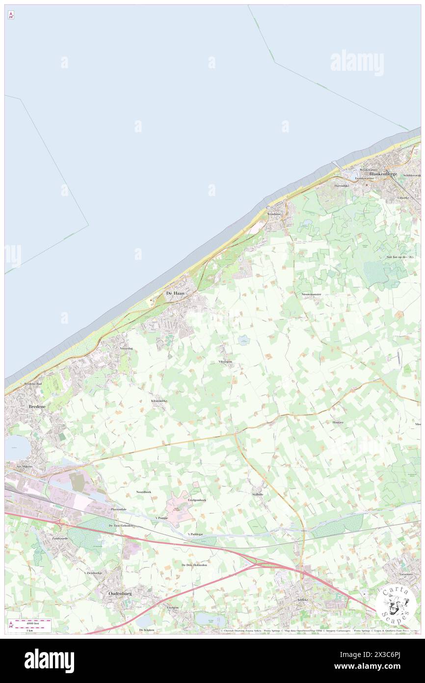 De Haan, Provincie West-Vlaanderen, BE, Belgium, Flanders, N 51 16' 21 ...