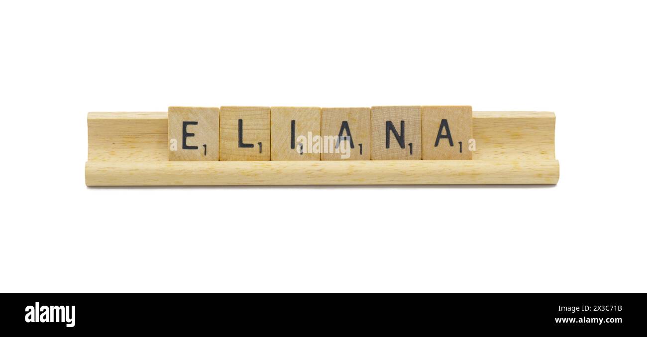 Miami, FL 4-18-24 popular baby girl first name of ELIANA made with ...