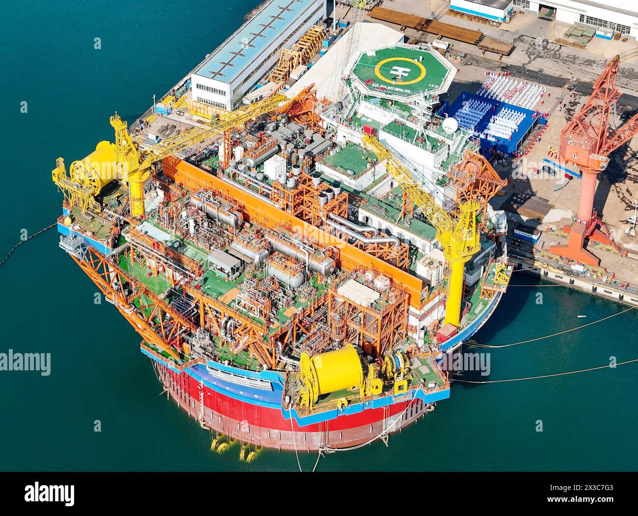 QINGDAO, CHINA - APRIL 26, 2024 - The Haikui No. 1 Floating Production ...