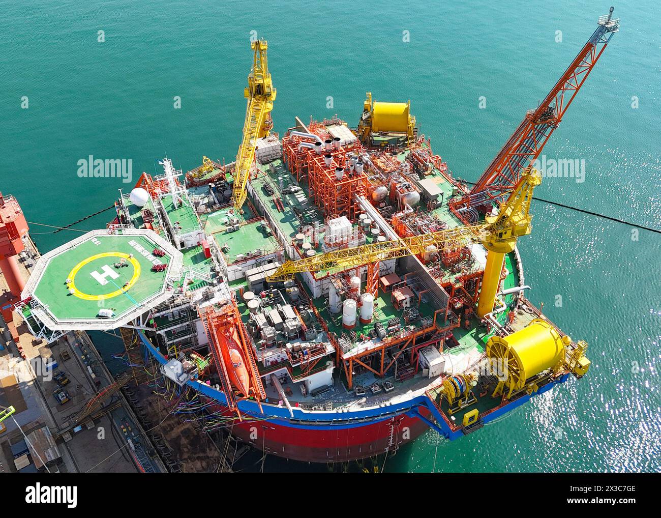 QINGDAO, CHINA - APRIL 26, 2024 - The Haikui No. 1 Floating Production ...