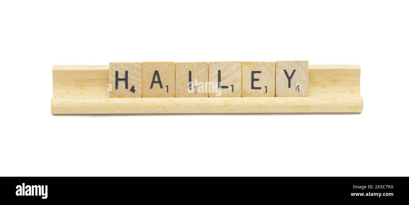 Miami, FL 4-18-24 popular baby girl first name of HAILEY made with ...