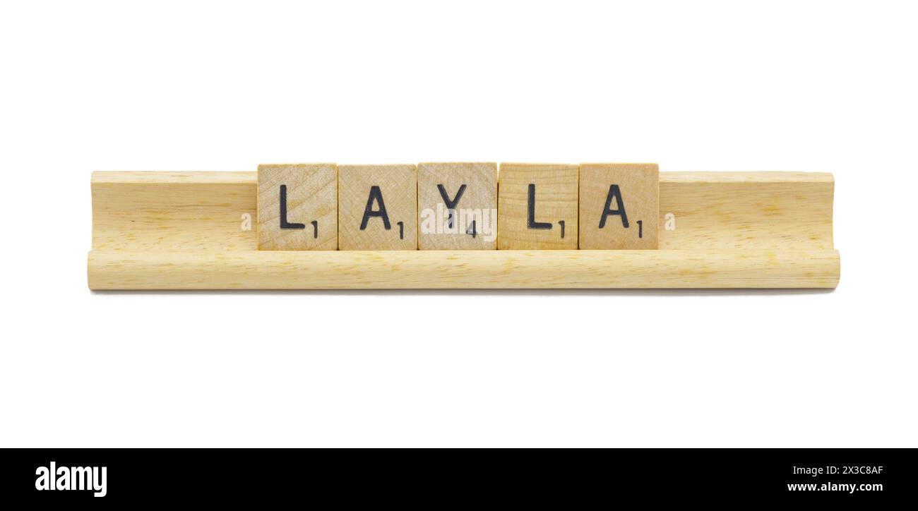 Miami, FL 4-18-24 popular baby girl first name of LAYLA made with ...