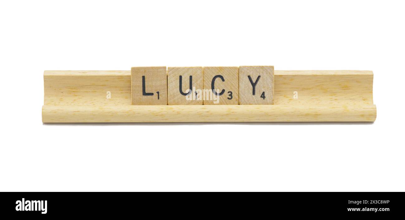 Lucy name design Cut Out Stock Images & Pictures - Alamy