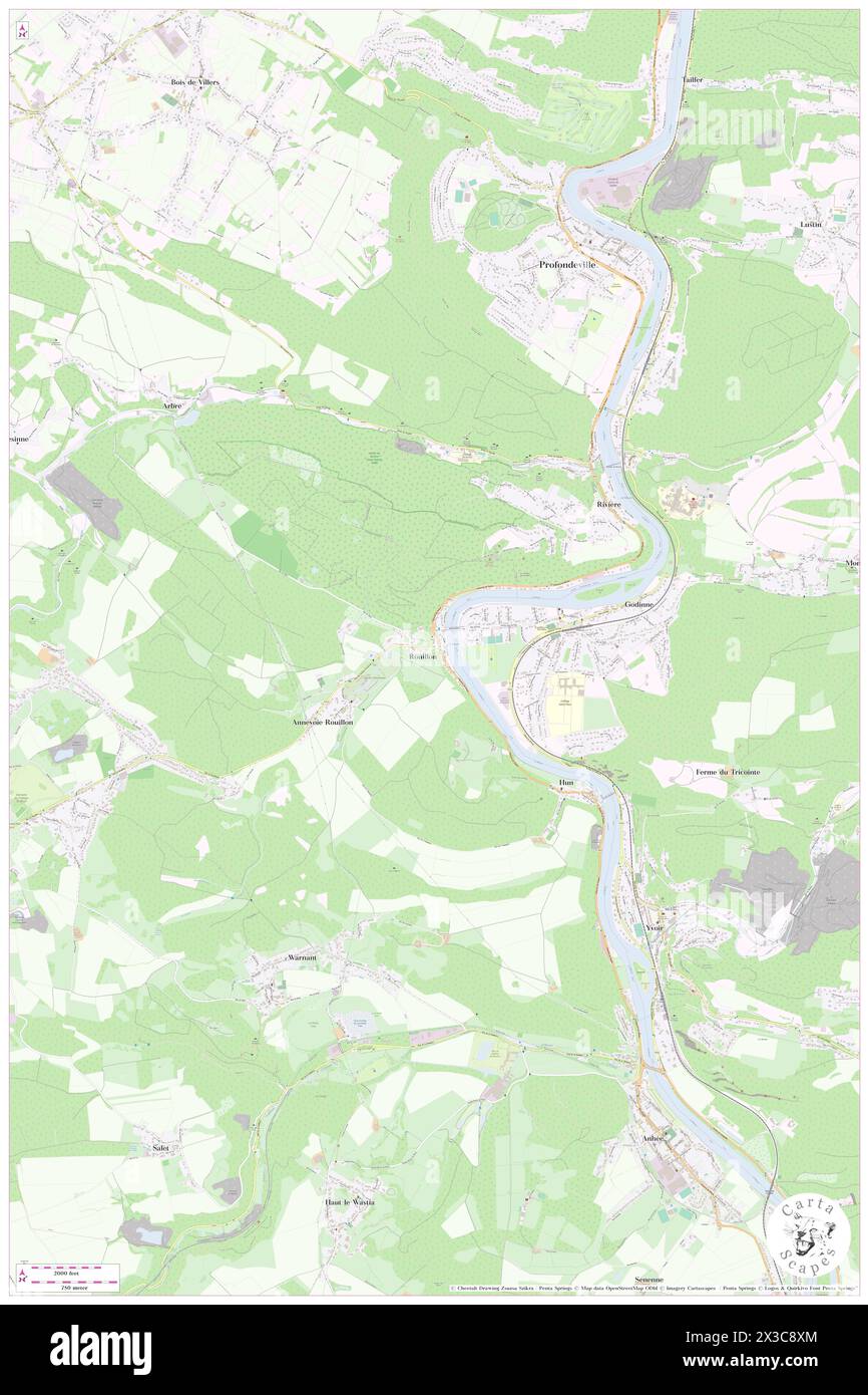 Ruisseau d'Annevoie, Province de Namur, BE, Belgium, Wallonia, N 50 20 ...