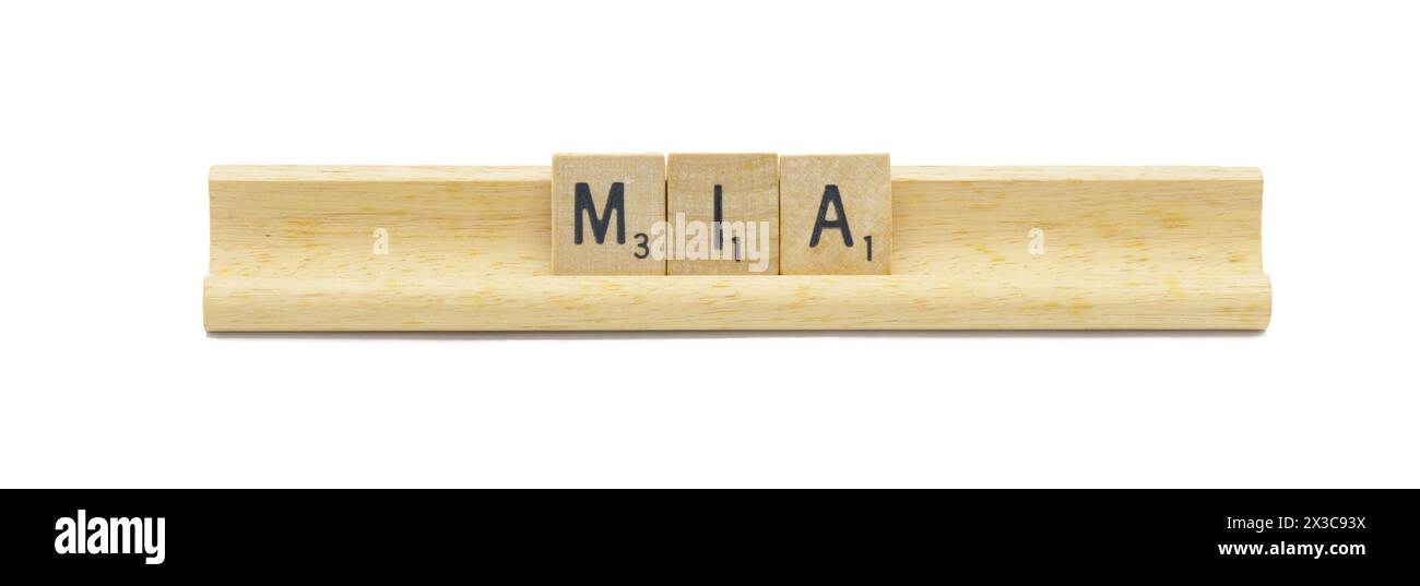 concept of popular newborn baby girl first name of MIA made with square ...