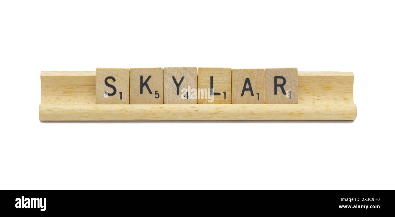 Skylar font hi-res stock photography and images - Alamy