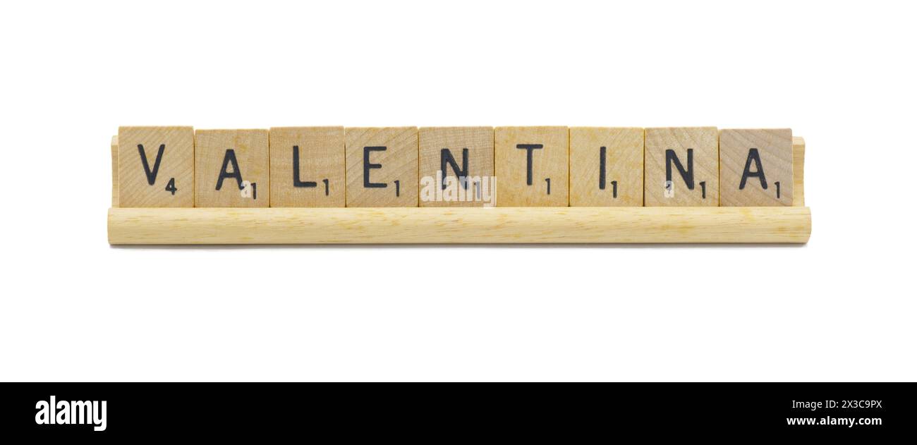 Valentina font hi-res stock photography and images - Alamy