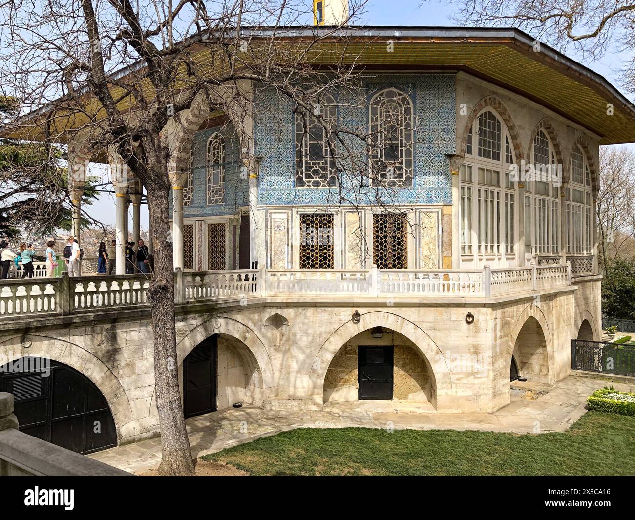 Istanbul, Turkey - April 1, 2024: The Bagdad pavillion or Bagdat Kosku ...