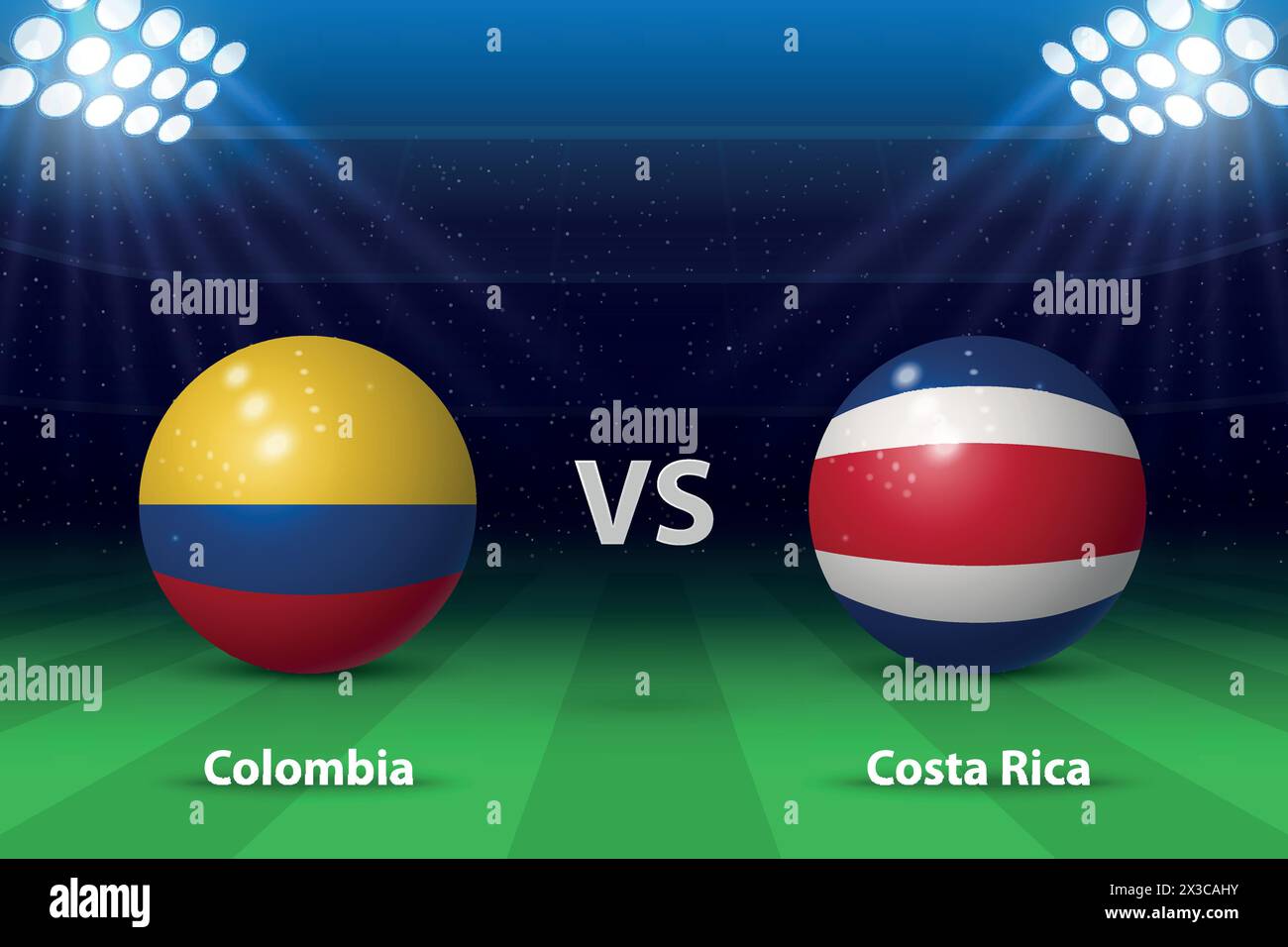 Colombia vs Costa Rica. America football tournament 2024, Soccer ...