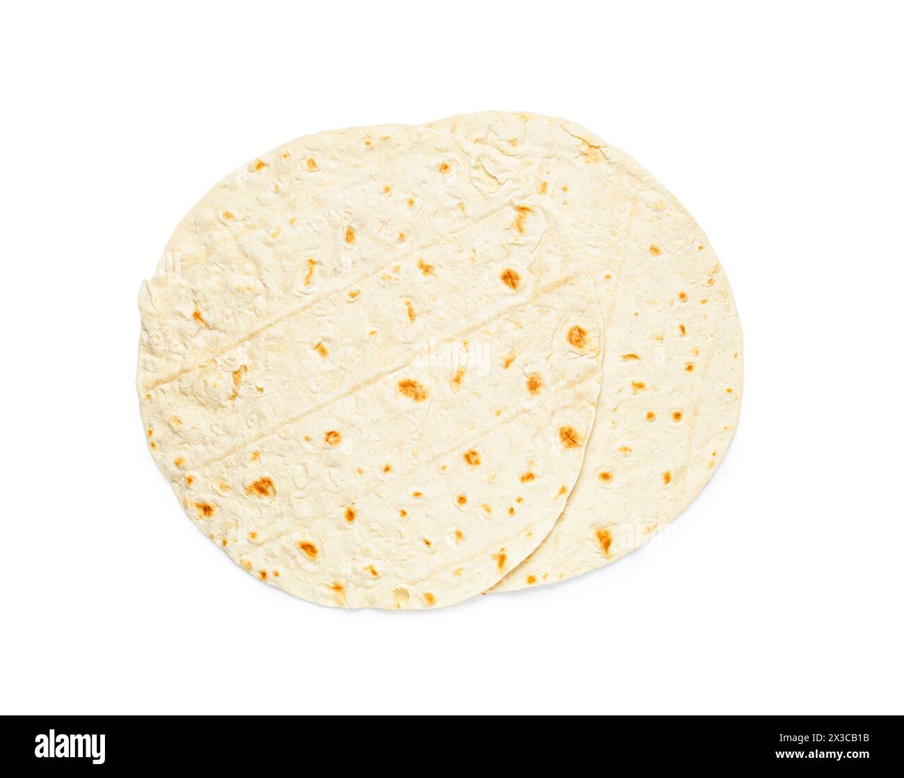 Thin lavash on white background Stock Photo - Alamy