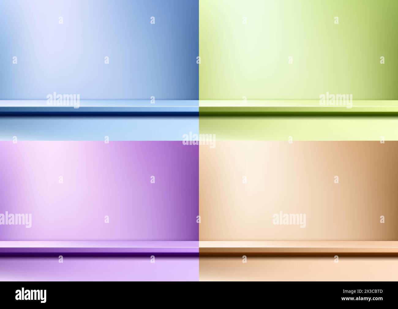 Showcase your products 3D bright color podium on studio room background ...