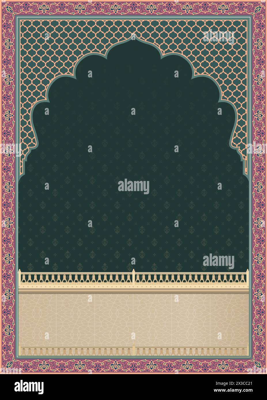 Indian arch, detail Stock Vector Images - Alamy