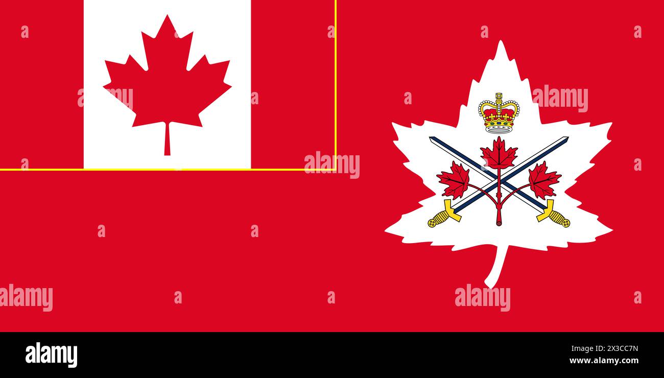 Flag of the Canadian Army Stock Photo - Alamy