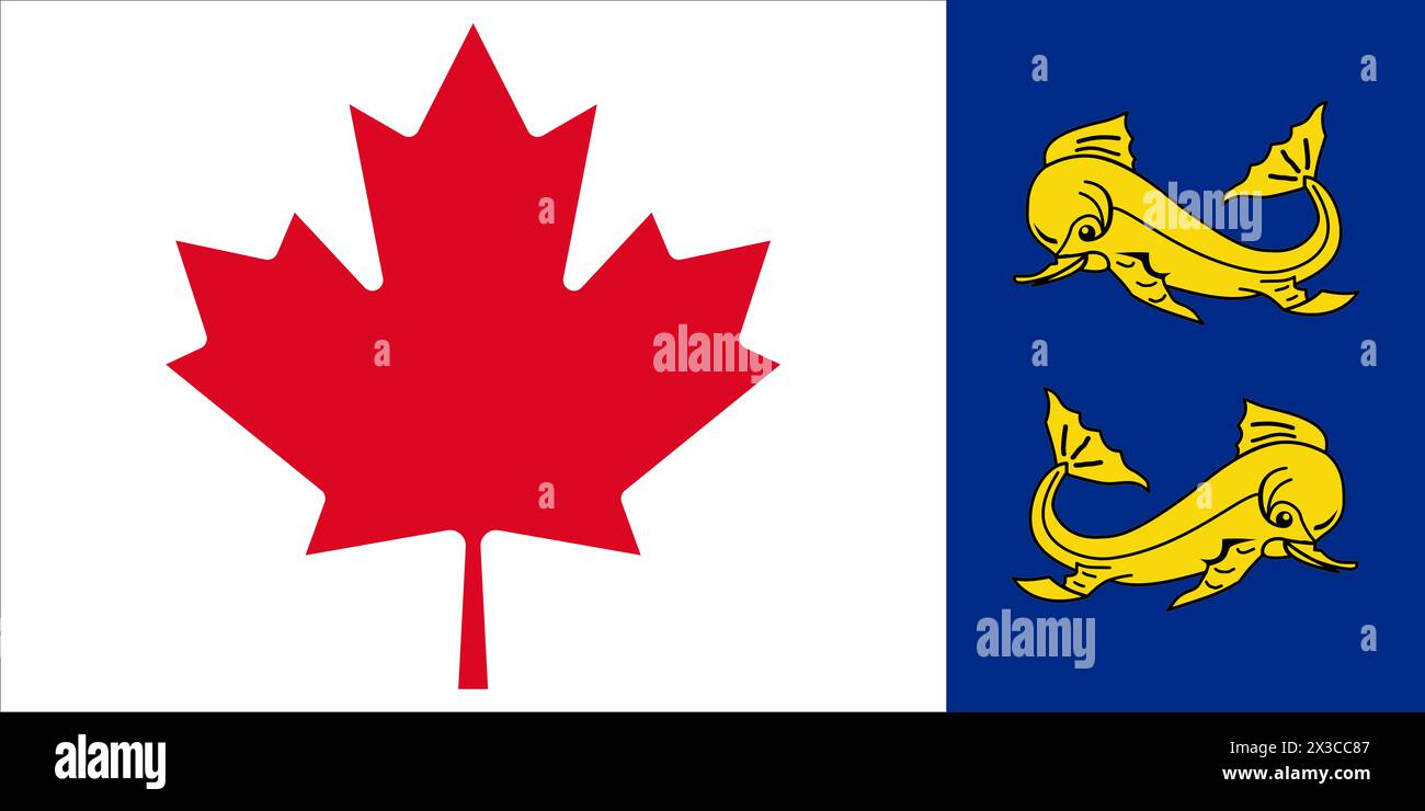Flag of the Canadian Coast Guard Stock Photo - Alamy