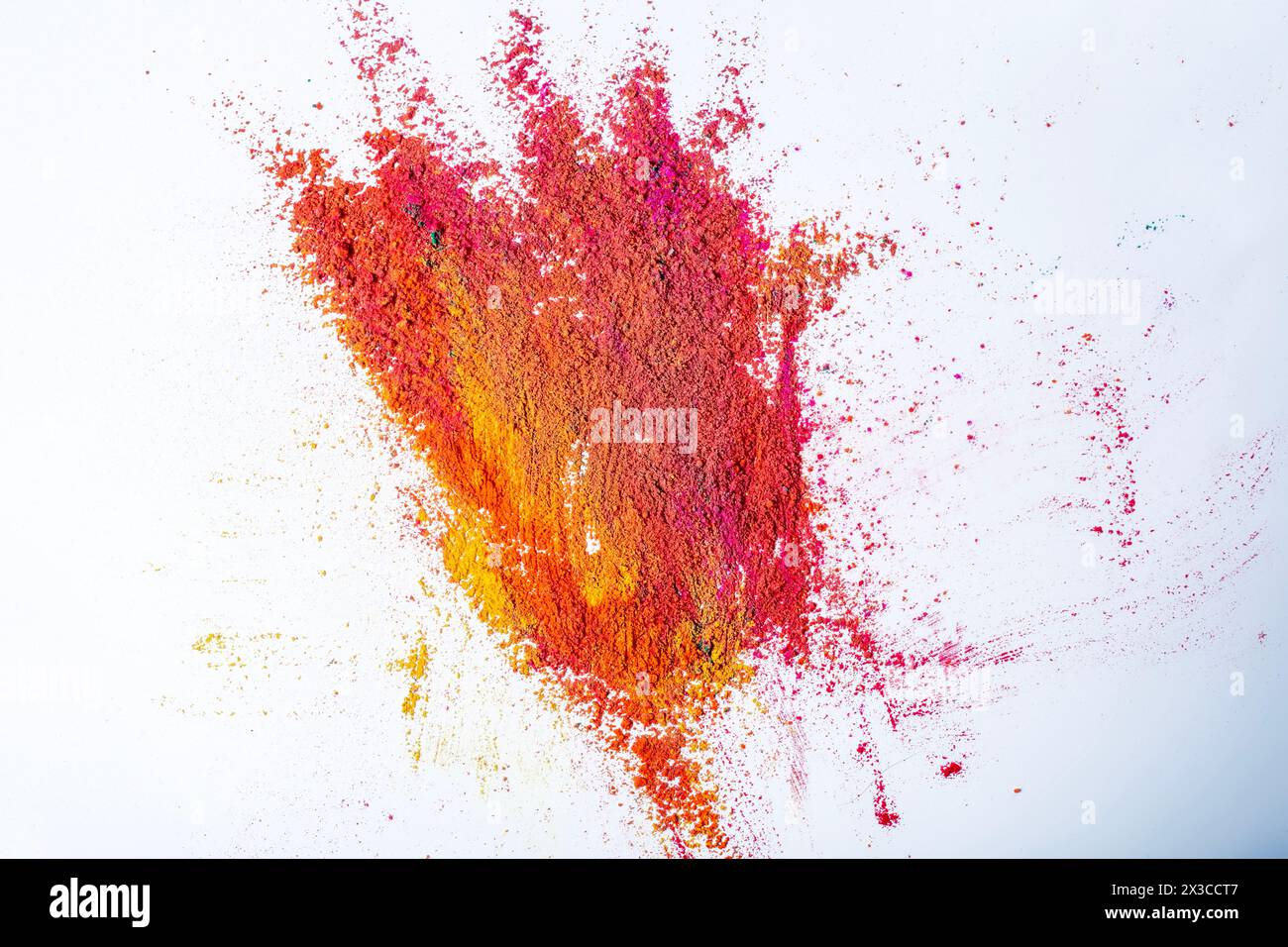 Colorful holi powder explosion on white background. Colorful powder ...