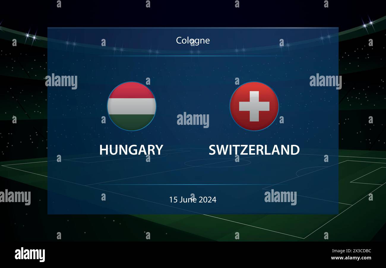 Hungary vs Switzerland. Europe football tournament 2024, Soccer ...