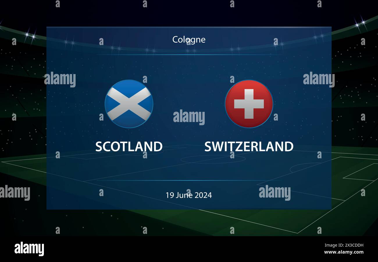 Scotland vs Switzerland. Europe football tournament 2024, Soccer ...