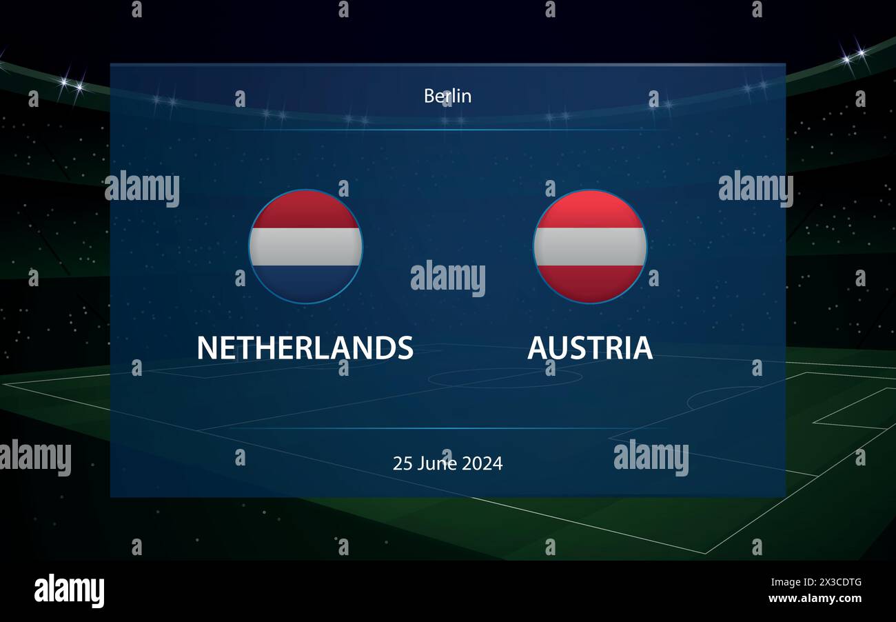 Netherlands vs Austria. Europe football tournament 2024, Soccer ...
