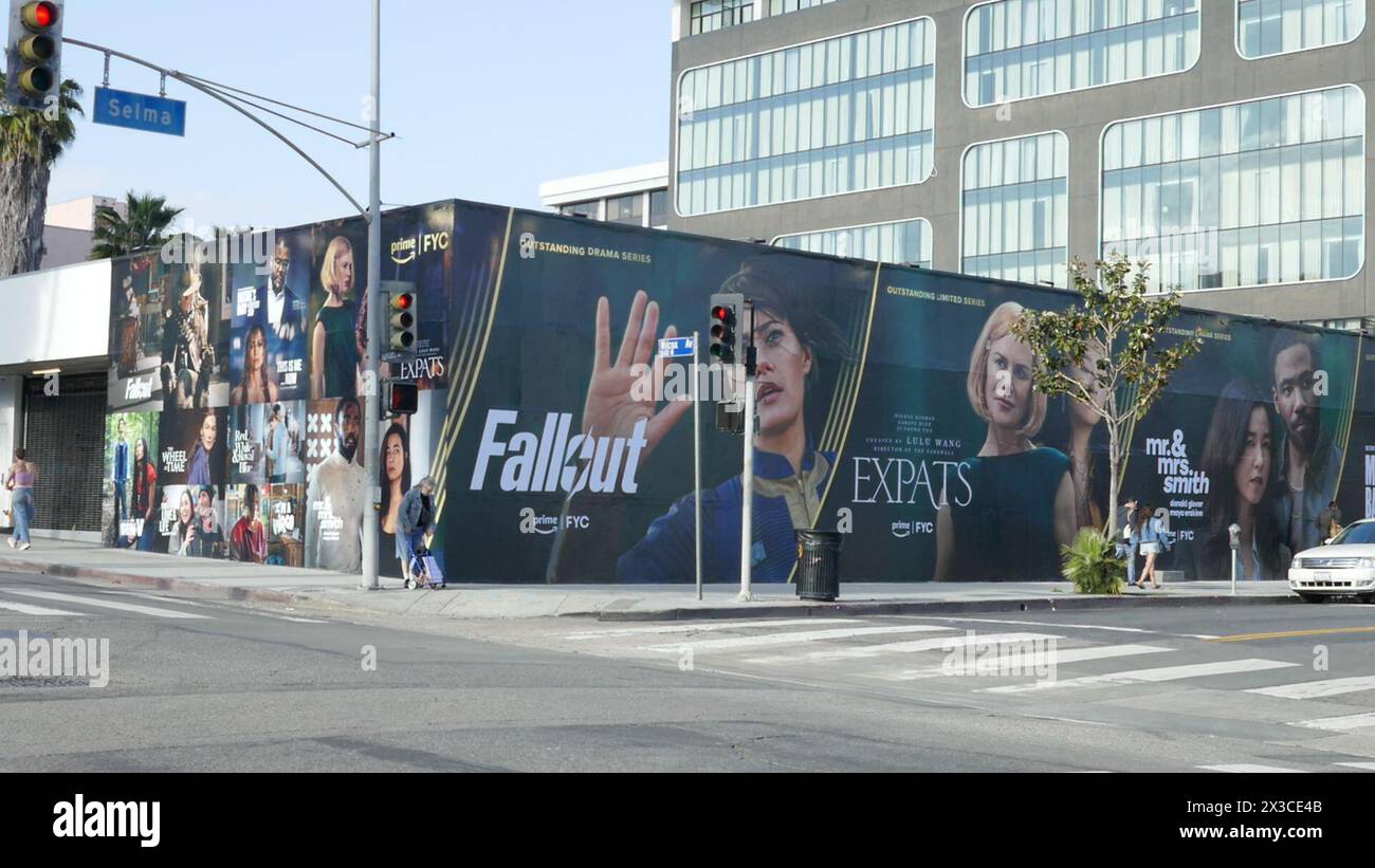 Los Angeles, California, USA 24th April 2024 Fallout Billboard Mural ...