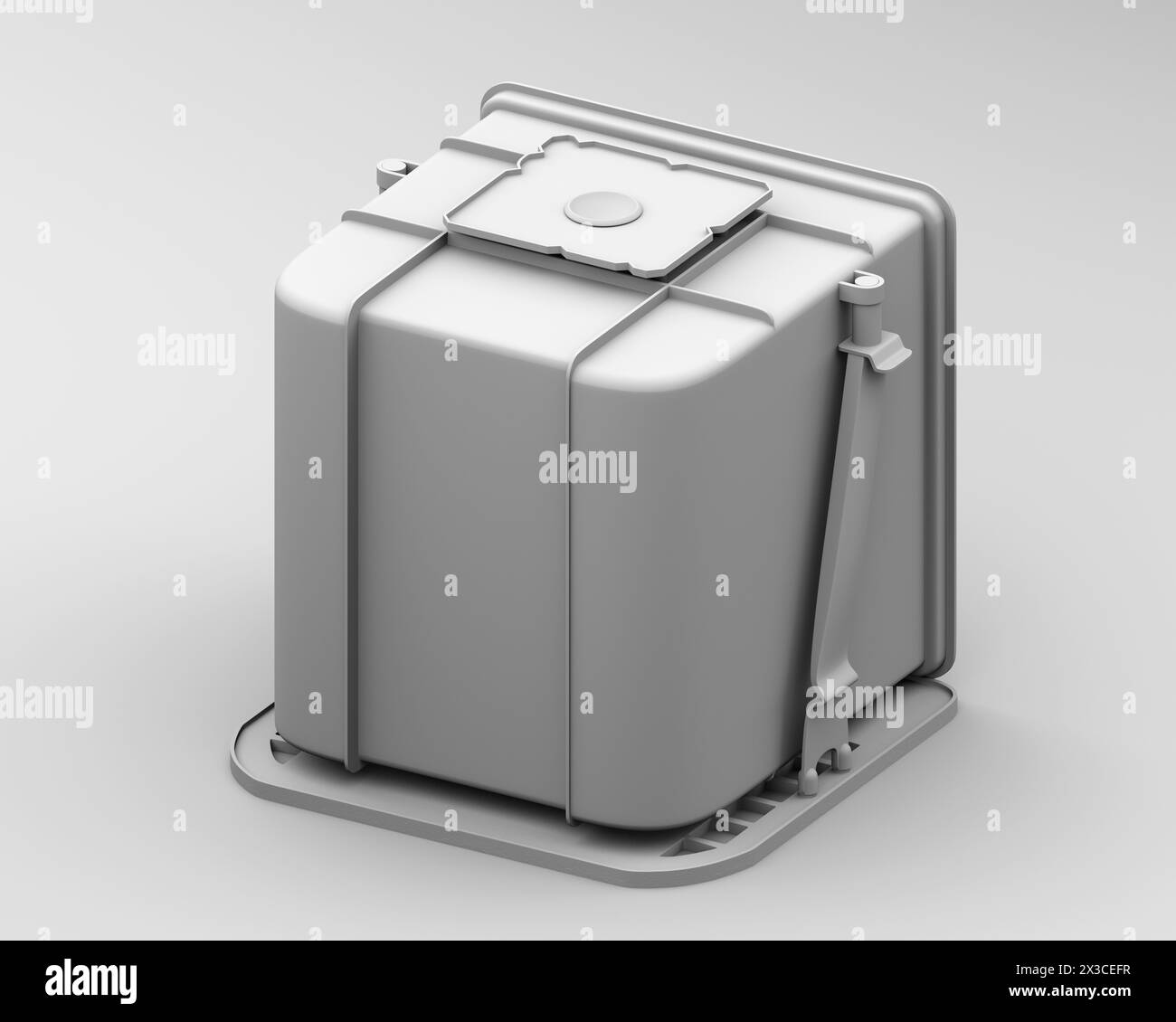 Isometric View Of Semiconductor Foup Carrier With Wafer Disks Generic