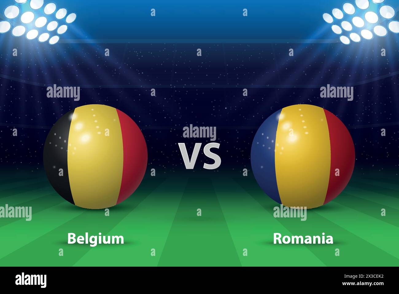 Belgium vs Romania. Europe football tournament 2024, Soccer scoreboard ...