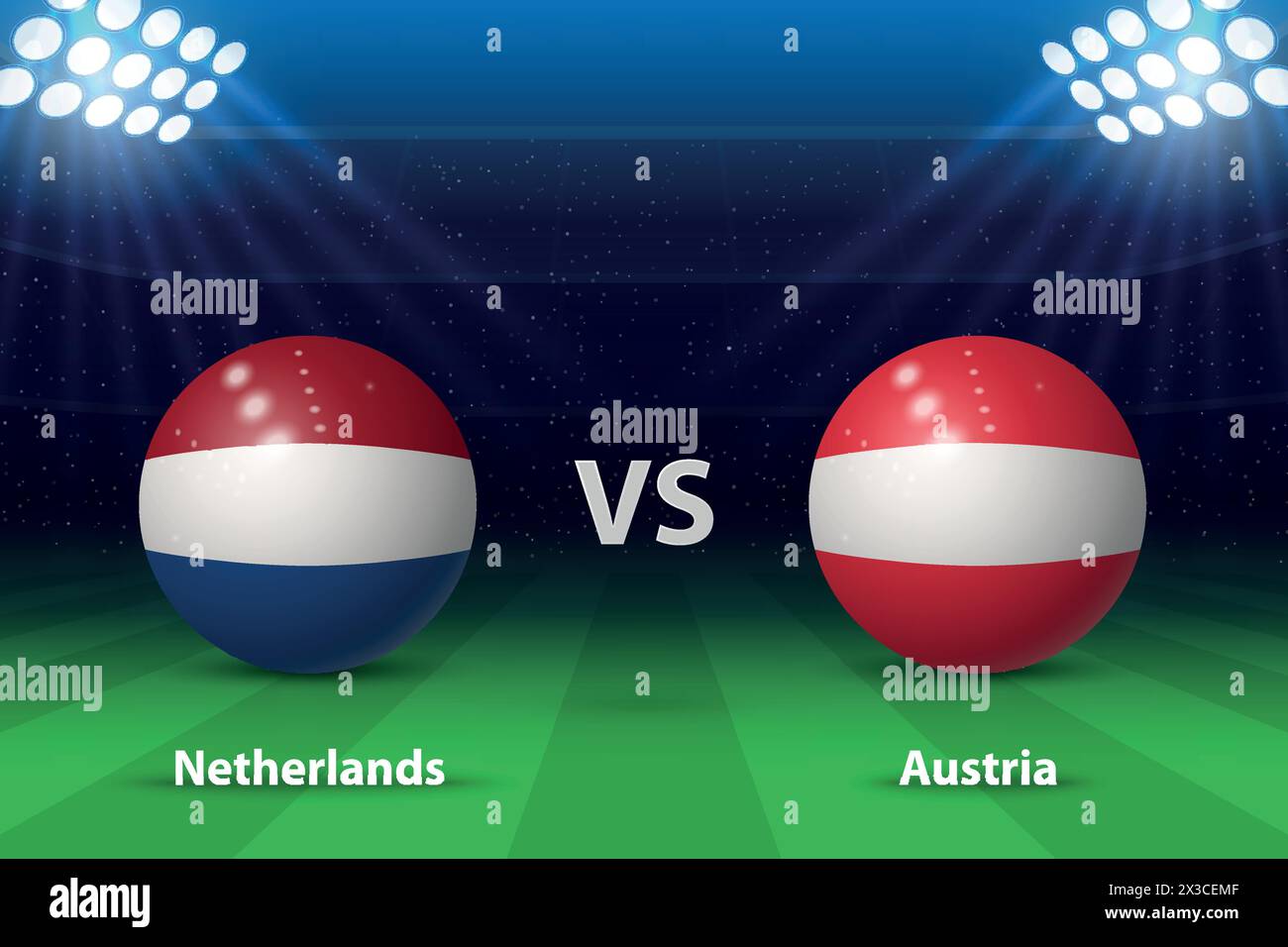 Netherlands vs Austria. Europe football tournament 2024, Soccer ...