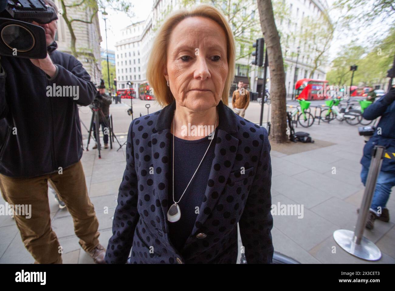 London, England, UK. 26th Apr, 2024. ANGELA VAN DER BOGERD, former ...