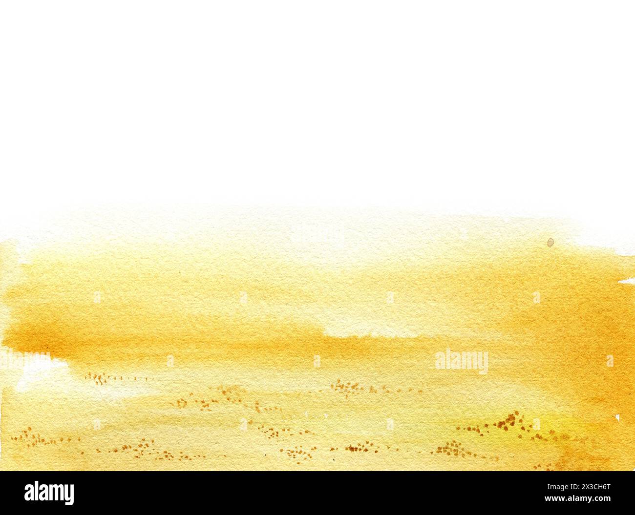 yellow and beige textured sand, watercolor hand drawn beach sand with ...