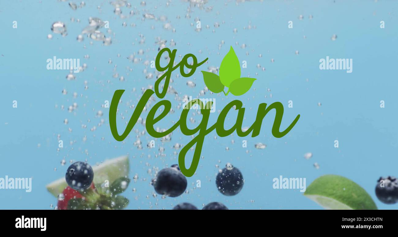 Go vegan concept animation text hi-res stock photography and images - Alamy