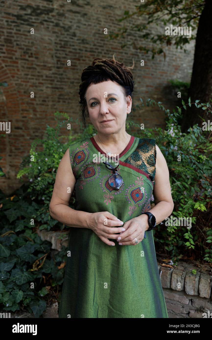 Portrait of Olga Tokarczuk 10/09/2023 ©Isabella De Maddalena/opale ...