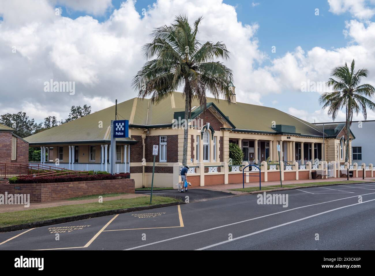The 1941 constructed Atherton Courthouse that features timber panels ...