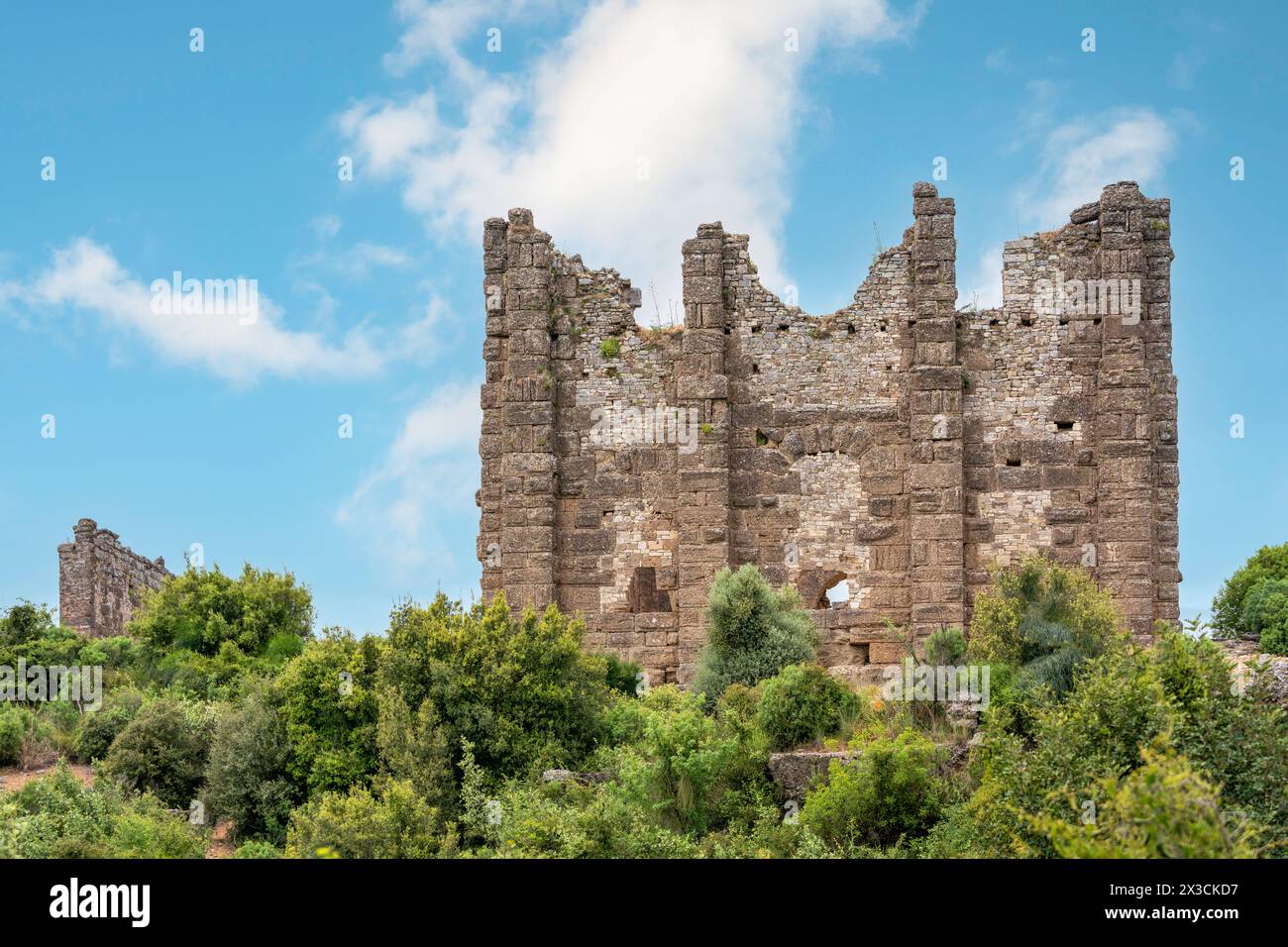 The Ancient City of Aspendos in Antalya Serik on a sunny day Stock ...
