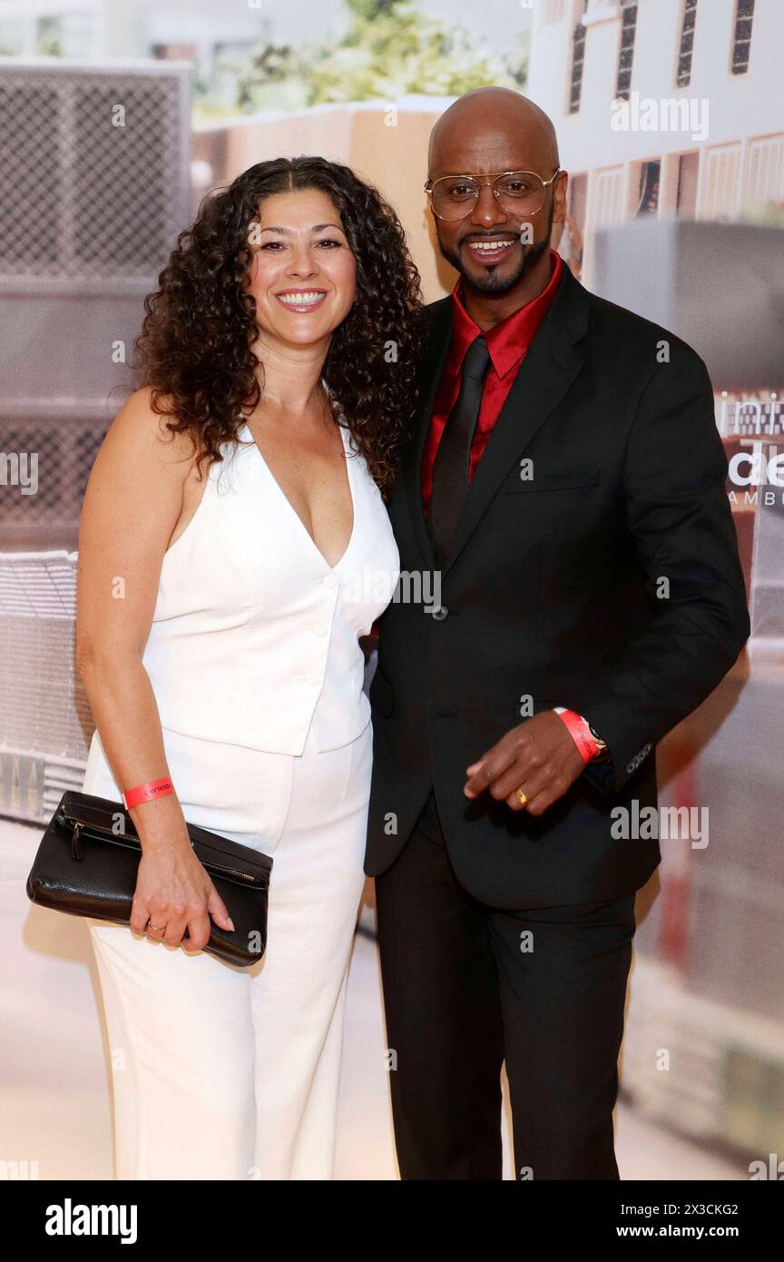 Yared Dibaba mit Ehefrau Fernanda de Sousa Dibaba bei der Eröffnung des ...