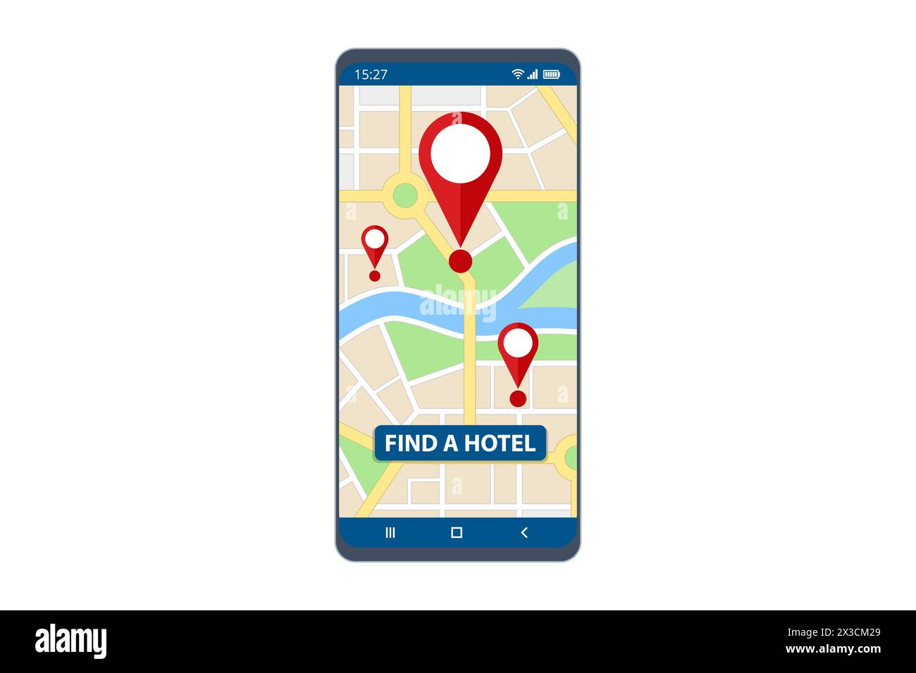 Isometric Online booking phone application. Buying ticket with ...