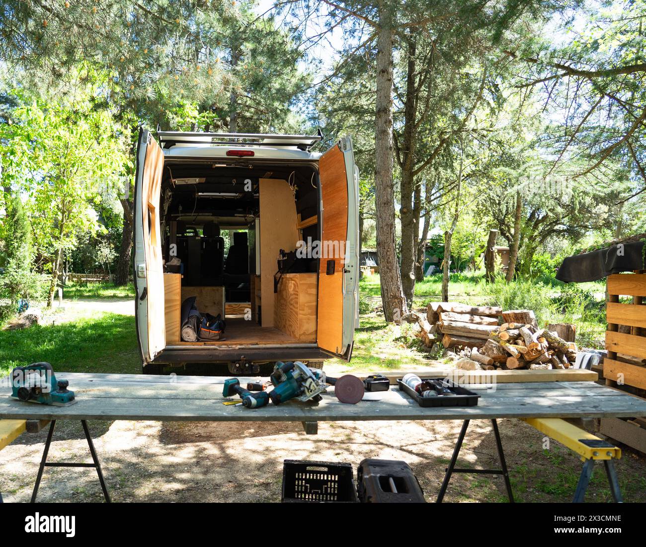 Camper van customization hi-res stock photography and images - Alamy