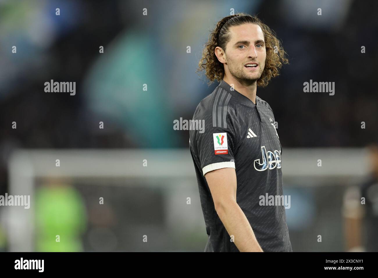 Juventus' French midfielder Adrien Rabiot looks during italy cup Semi ...