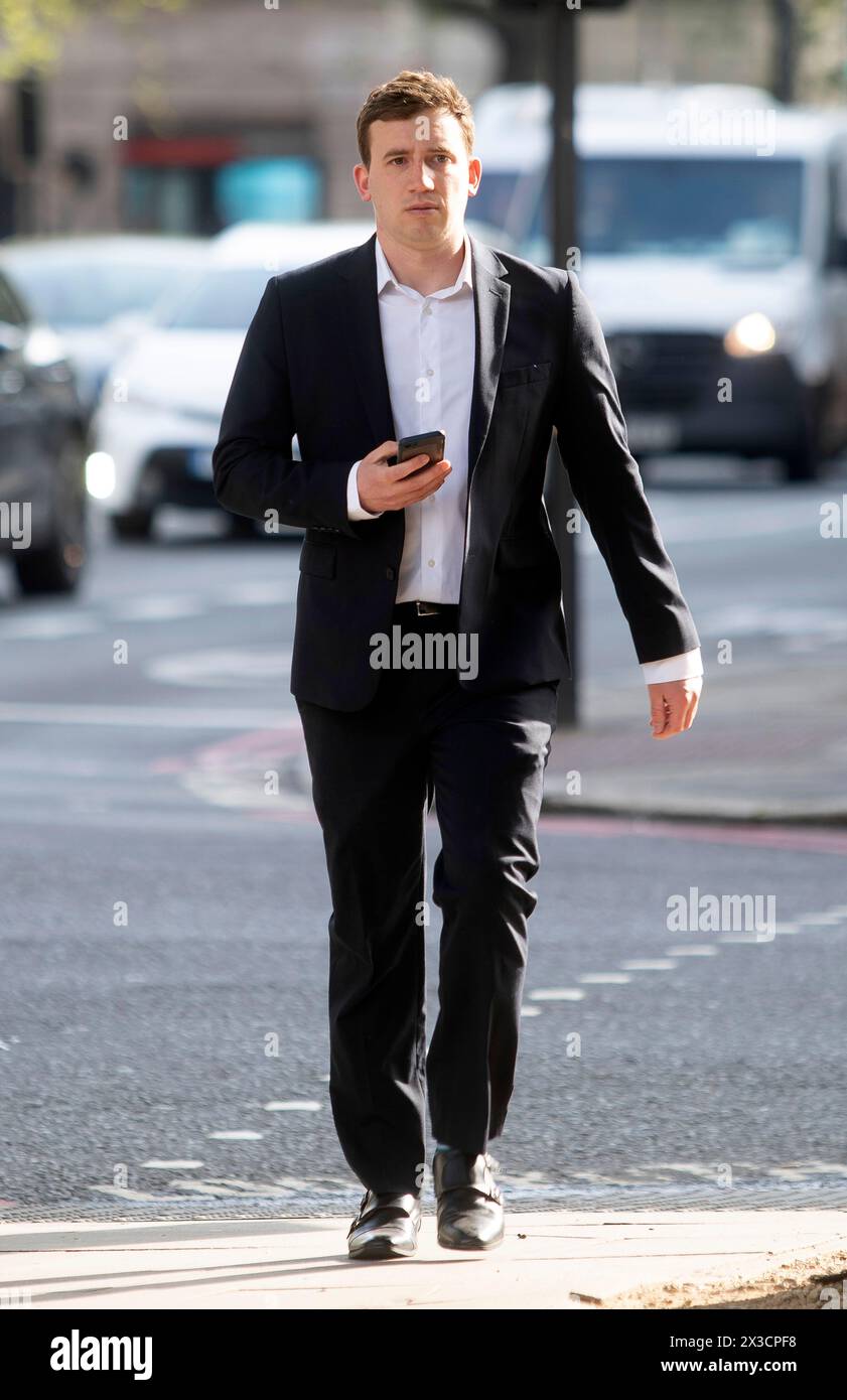 Former parliamentary researcher Christopher Cash arrives at Westminster ...
