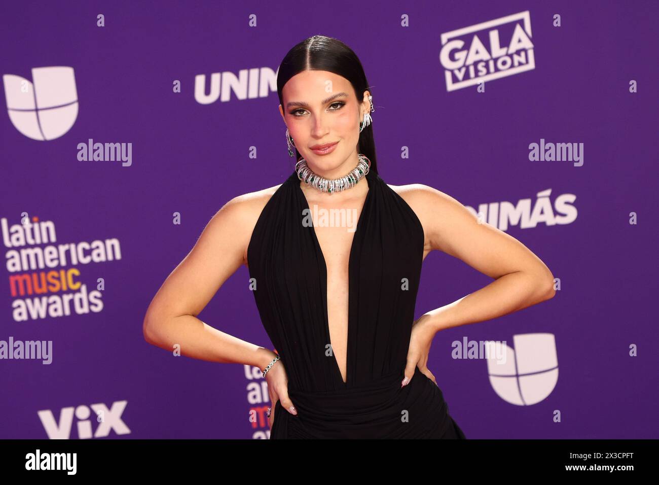 Las Vegas, United States. 25th Apr, 2024. Zhamira Zambrano arrives for ...