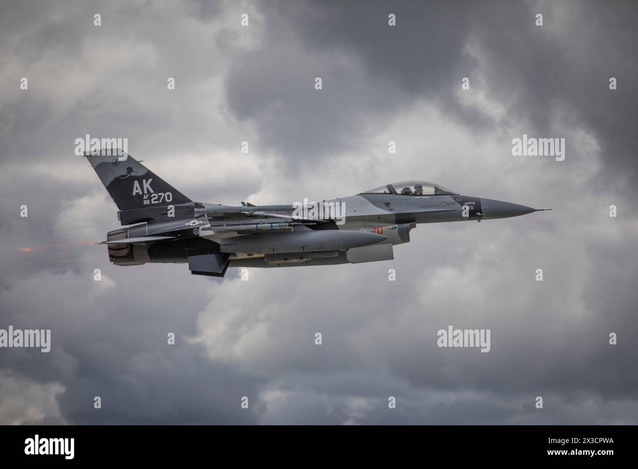 An F-16 Fighting Falcon assigned to the 18th Aggressor Squadron ...