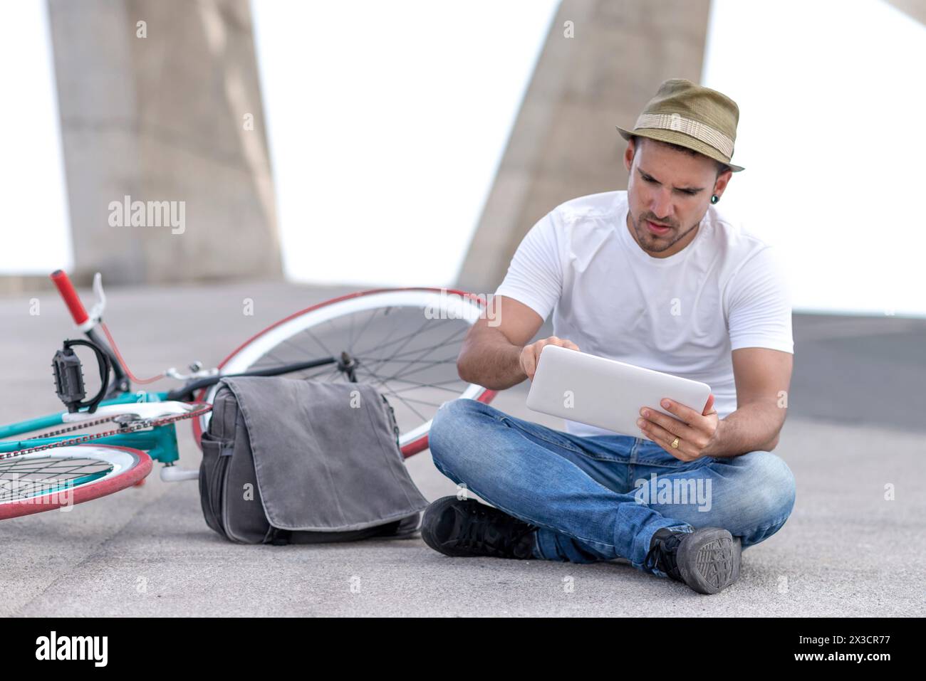 Flipped bicycle hi-res stock photography and images - Alamy