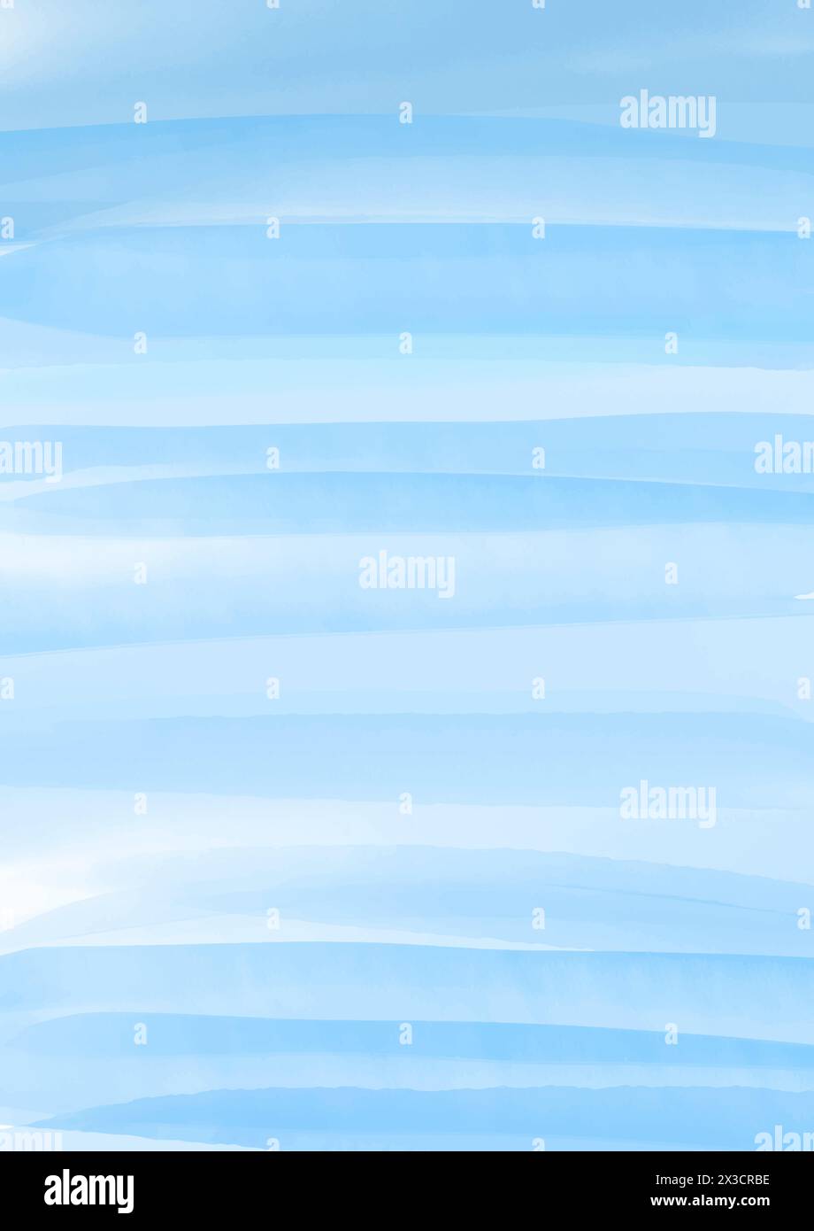 Hand painted pastel blue ocean themed watercolour background Stock ...
