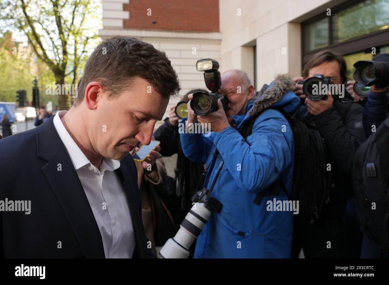 Former parliamentary researcher Christopher Cash arrives at Westminster ...