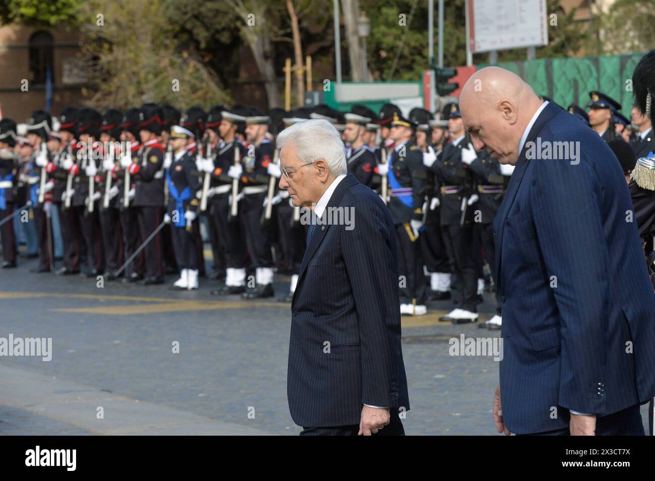 Italy, Rome, April 25, 2024 : 25 April Liberation Day, Ceremony at the ...