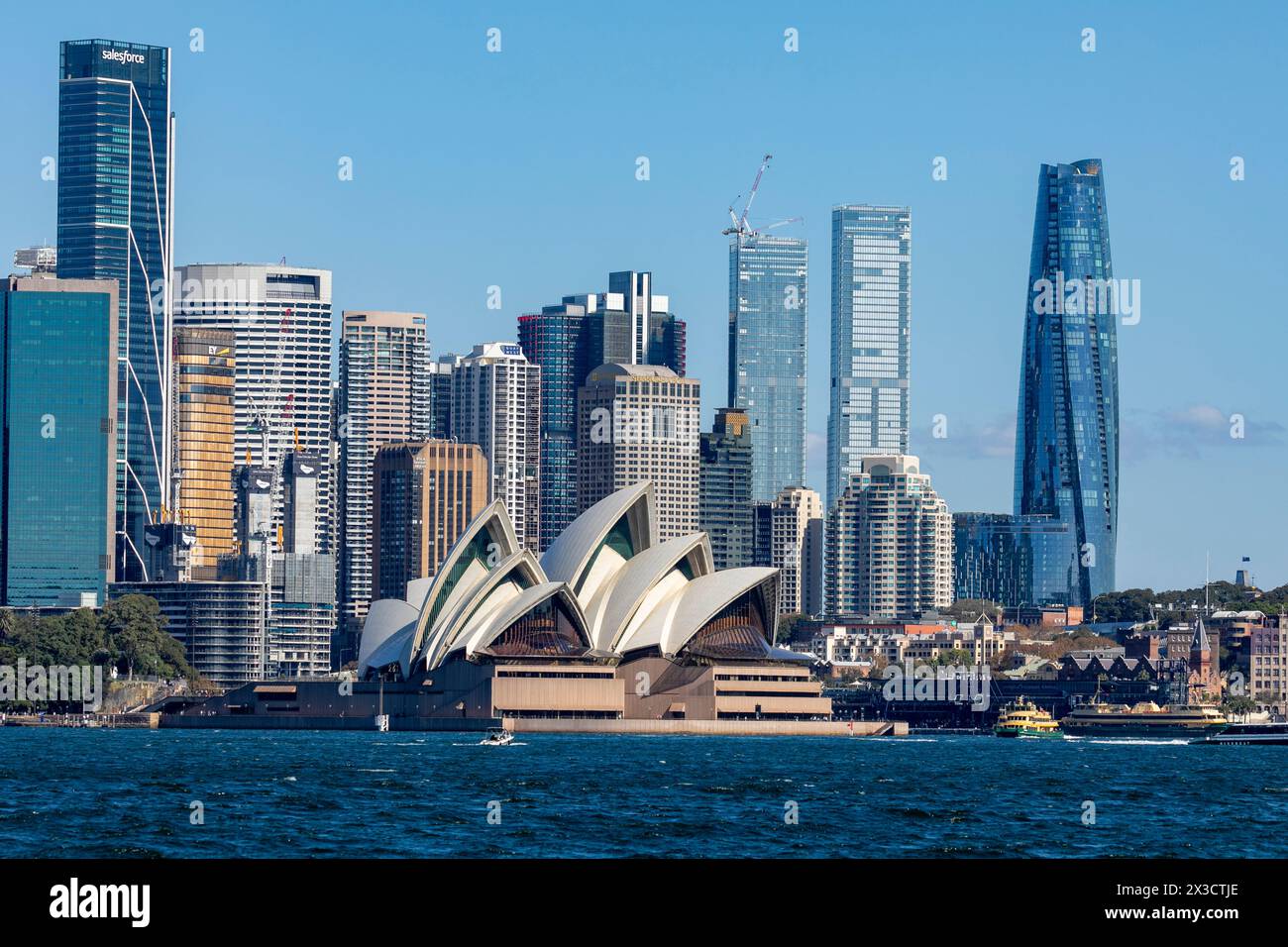 Sydney cityscape and skyline, Sydney Opera house building, high rise ...