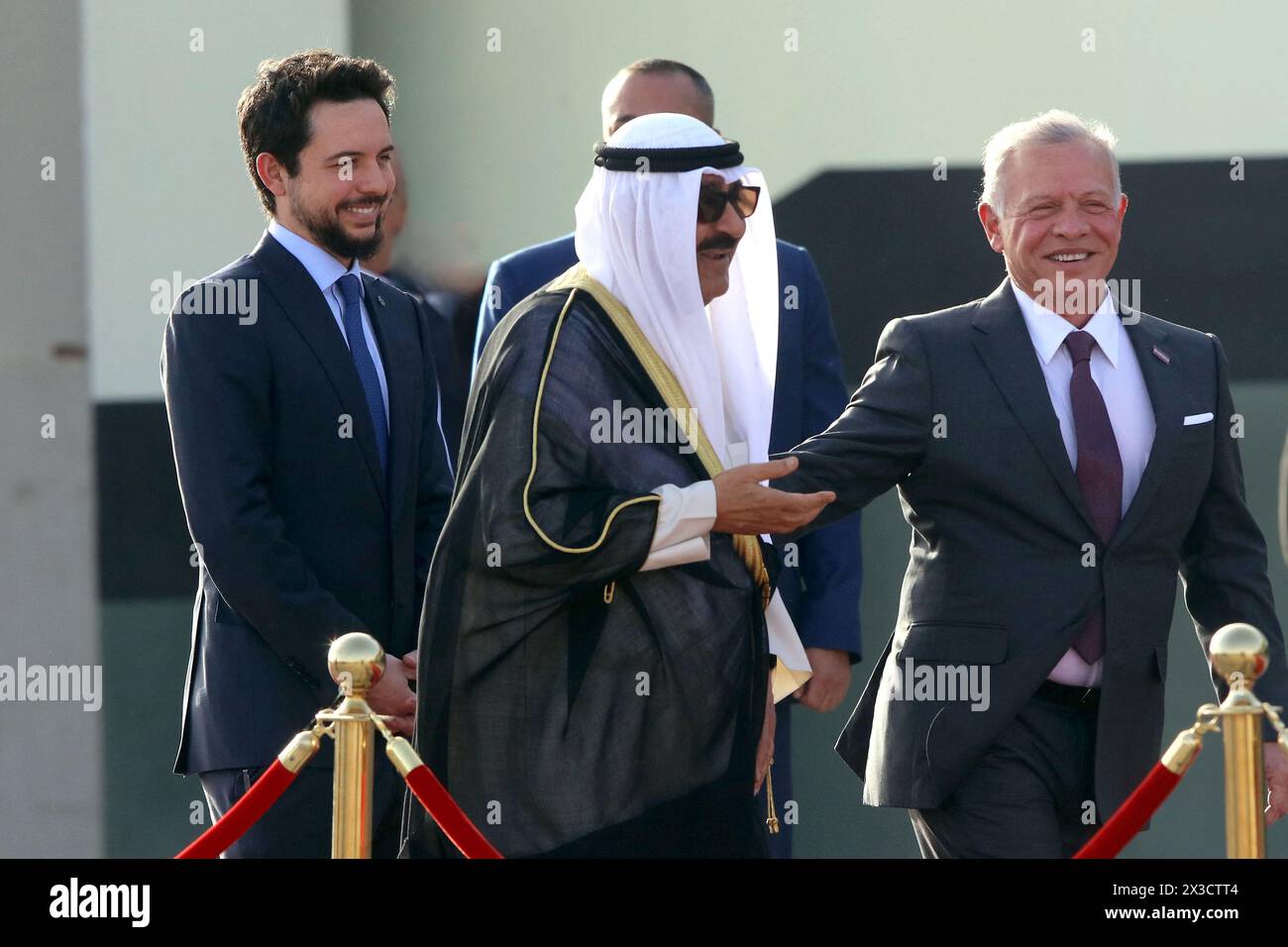 Amman, Jordan. 23rd Apr, 2024. King Abdullah II of Jordan (right ...