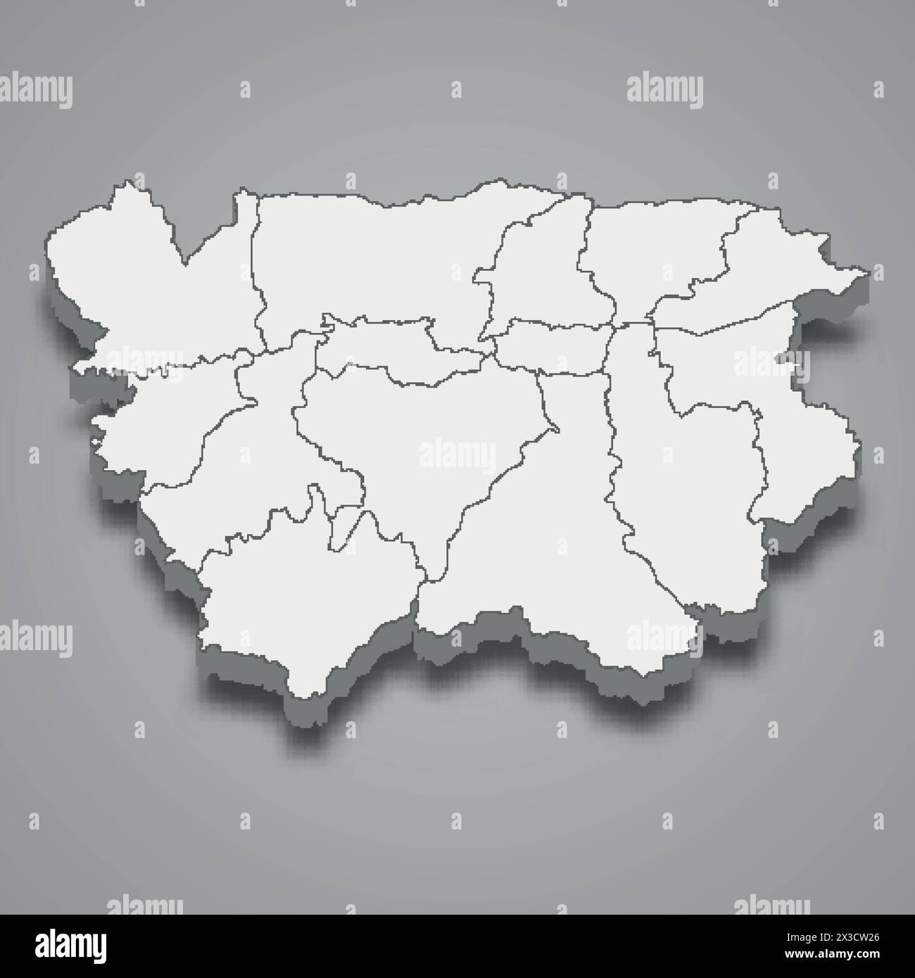 Ain defla vector map hi-res stock photography and images - Alamy