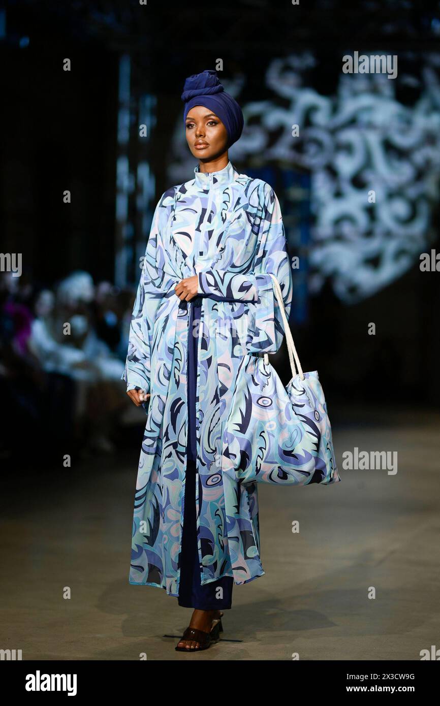 Istanbul, Istanbul, Turkey. 25th Apr, 2024. The Somali-American model ...