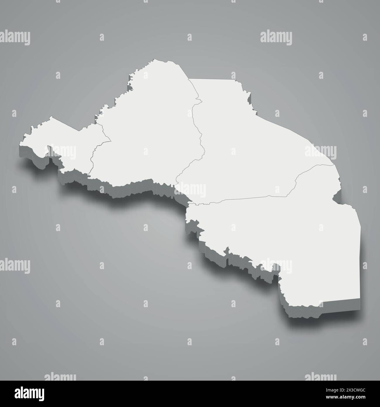 Ivory coast political map Black and White Stock Photos & Images - Alamy