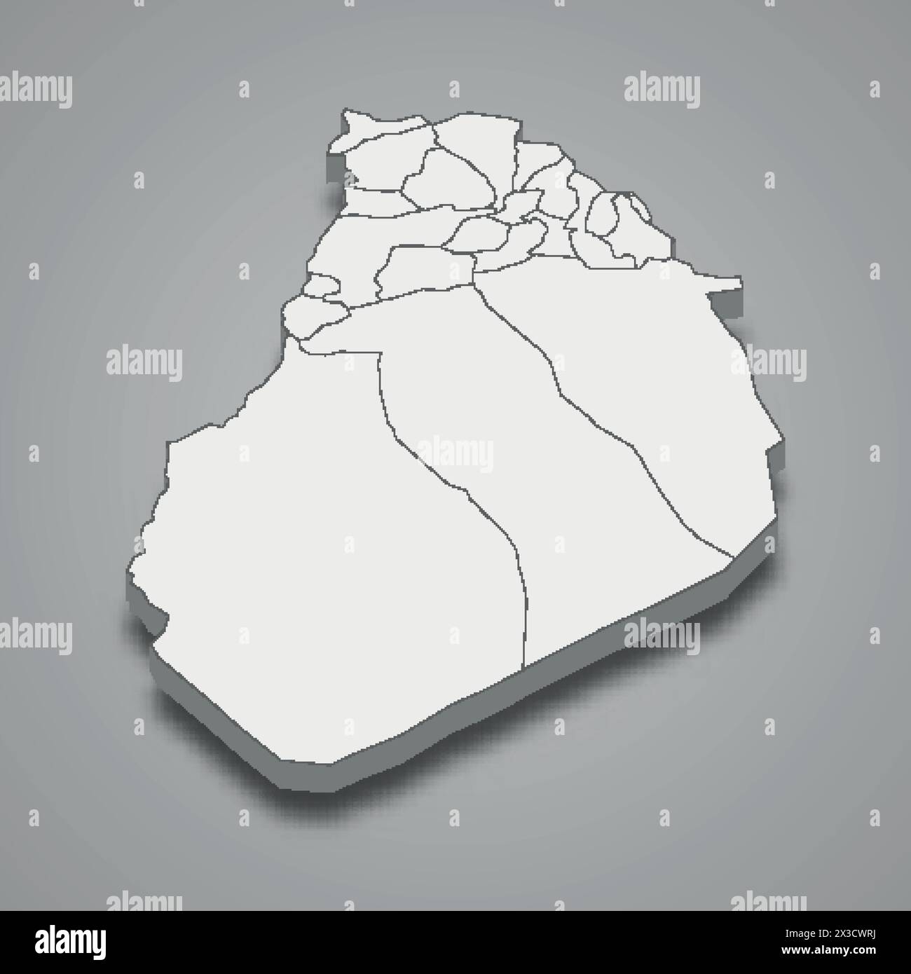 Outline map of el bayadh Stock Vector Images - Alamy