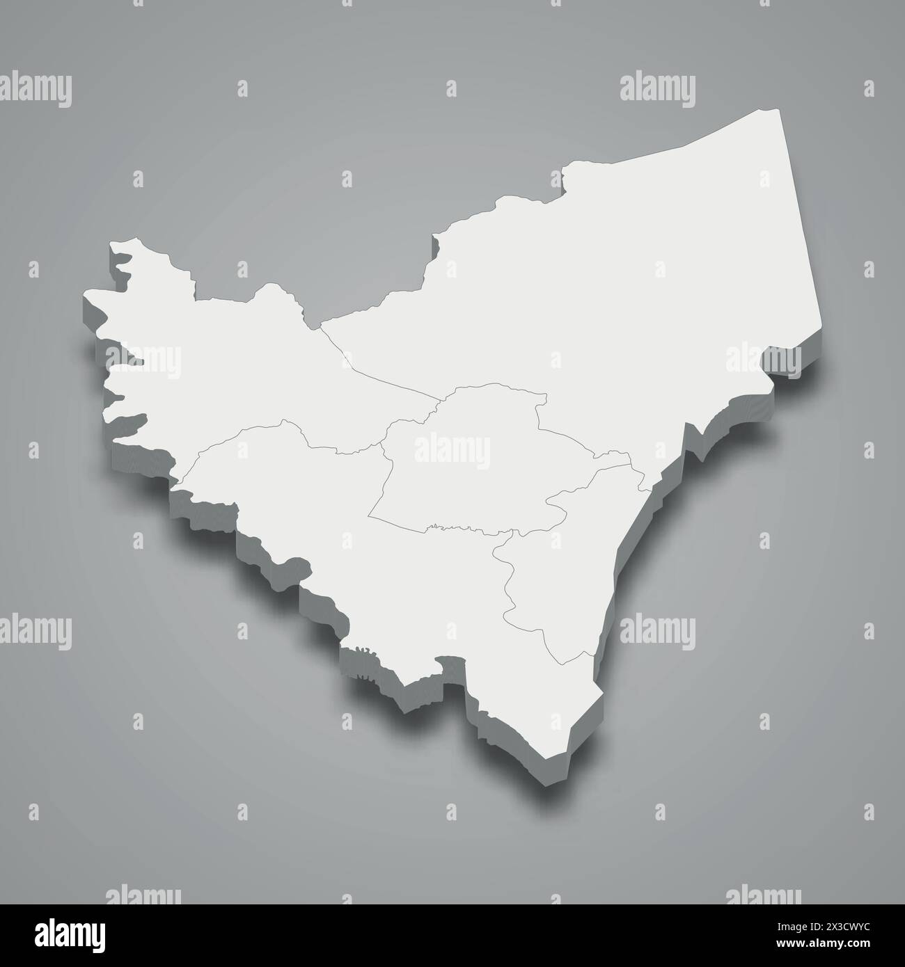 Ivory coast political map Black and White Stock Photos & Images - Alamy